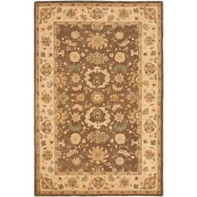 Anatolia An516 Hand Tufted Rectangle Traditional Area Rug - Brown/ivory ...