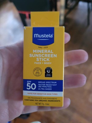 Mustela Mineral Baby Sunscreen Stick - Spf 50 - 0.6oz : Target
