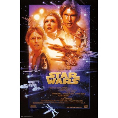 Trends International Star Wars: A New Hope - One Sheet Magnetic Framed ...