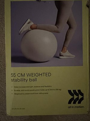 Weighted Stability Exercise Ball - Cream 55cm - All In Motion™ : Target