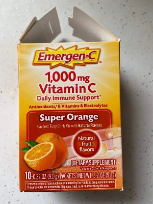 Emergen-c Vitamin C Supplement Drink Mix - Super Orange - 60ct : Target
