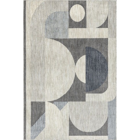 Nuloom Rhona Modern Moon Area Rug, 4' X 6', Grey : Target