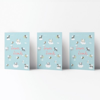 Sympathy Greeting Card Pack (3ct) "forever Friends Dog Heaven" By Ramus ...