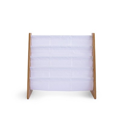 Humble Crew Kids' Journey L-shaped 4 Tier Bookshelf White/natural: Mdf ...