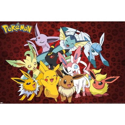 Pokemon - Mega Evolutions Framed Poster Trends International : Target