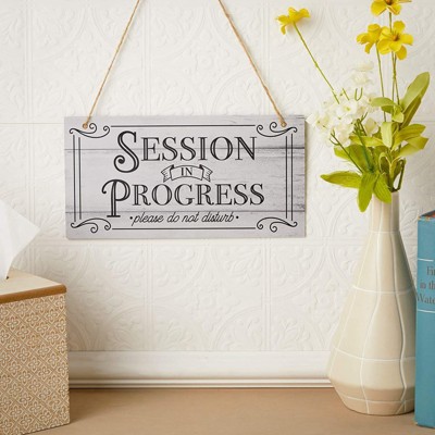 Stockroom Plus 2 Pack Hanging Door Sign For Therapist, Quiet Please ...