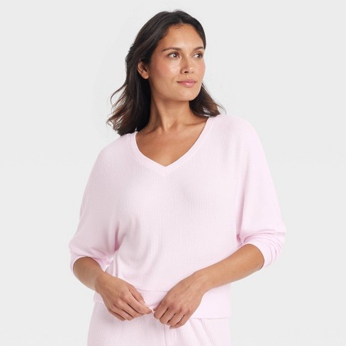 Women's Cozy Ribbed Pullover - Auden™ Pink Xs : Target