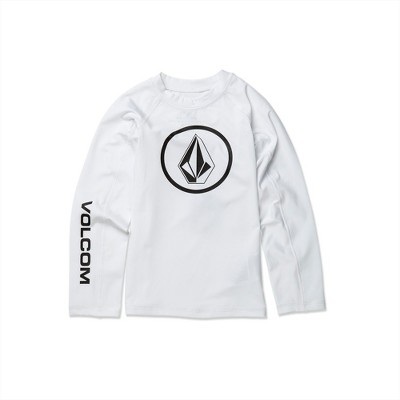 Volcom Toddler Boys Lido Solid Long Sleeve Upf 50 Rashguard, White - 6 ...