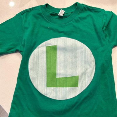 Boy's Nintendo Luigi Circle Icon T-shirt : Target