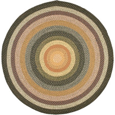 Braided Brd308 Hand Woven Area Rug - Multi - 8' Round - Safavieh : Target