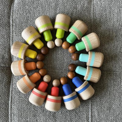 Lovevery Post & Play Peg People Baby Toy - 7ct : Target