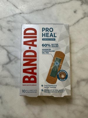 Band-aid Brand Pro Heal Adhesive Bandages With Hydrocolloid Gel Pads ...