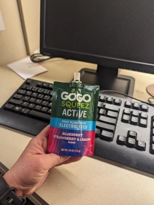 Gogo Squeez Active Blueberry Strawberry & Lemon Fruit Blend Variety ...