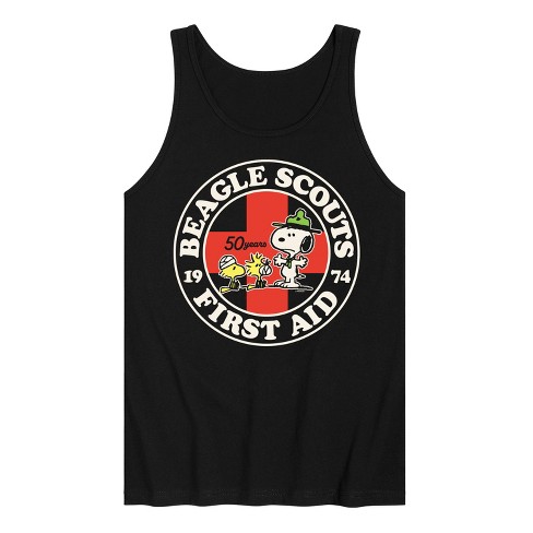 Men's - Peanuts - Beagle Scouts First Aid Graphic Tank Top : Target