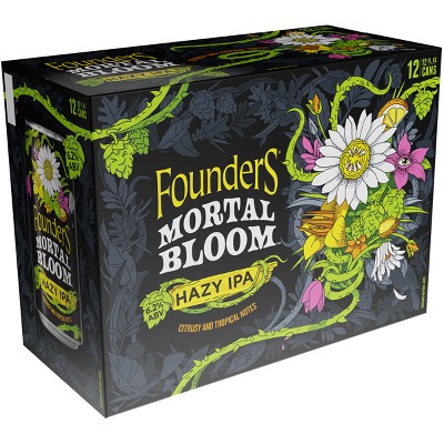 Founders Mortal Bloom Hazy Ipa - 12pk/12 Fl Oz Cans : Target