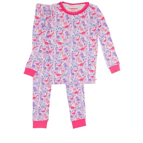 Rufflebutts Softsnooze Viscose From Bamboo Big Girls Ruffle Long Sleeve ...