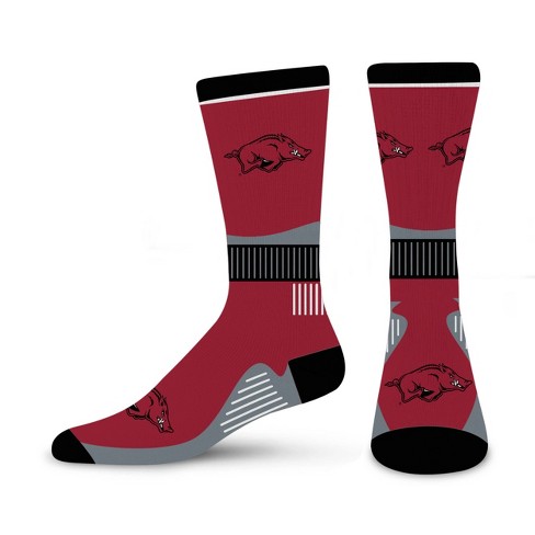 Ncaa Arkansas Razorbacks Large Crew Socks : Target
