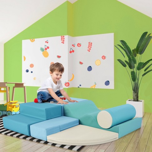 6 In 1 Soft Climb And Crawl Foam Playset, Lightweight Safe Soft Foam ...