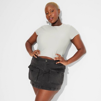 Women's Short Sleeve The Perfect T-shirt - Wild Fable™ Gray 4x : Target