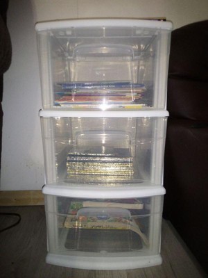 Homz Clear Plastic 3 Drawer Medium Home Organization Storage Container ...