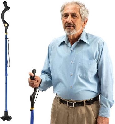 Drive Medical Hurrycane Freedom Edition Folding Cane With T Handle, Red ...