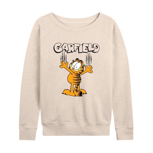 Women's - Garfield - Cat Scratches Lightweight French Terry Slouchy ...