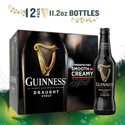 Guinness Draught Beer- 12pk/11.2 Fl Oz Bottles : Target