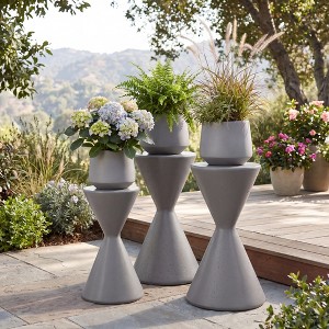 Christopher Knight Home Gelos 3 Piece Modern Lightweight Concrete ...