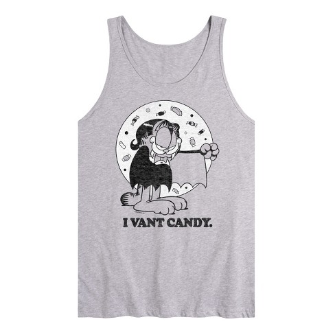 Men's - Garfield - I Vant Candy Graphic Tank Top : Target