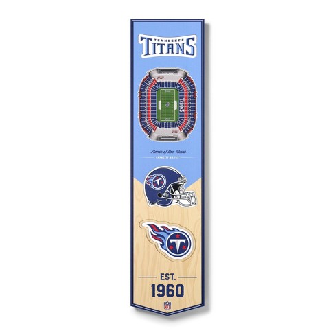 8" X 32" Nfl Tennessee Titans 3d Stadium Banner : Target