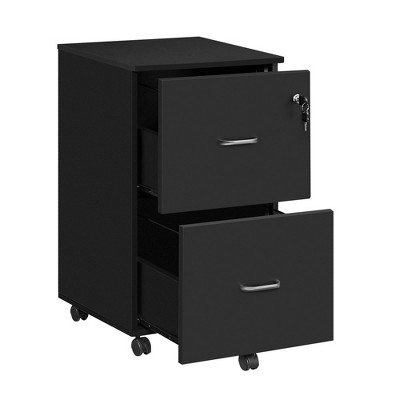 2-Drawer File Cabinet, Locking Wood Filing Cabinet for Home Office ...