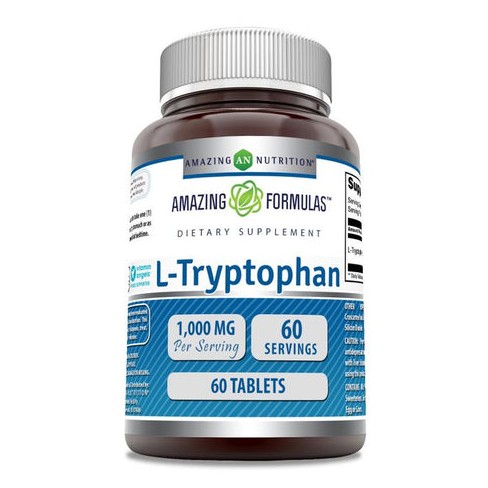 Amazing Formulas L-tryptophan 1000 Mg 60 Tablets : Target