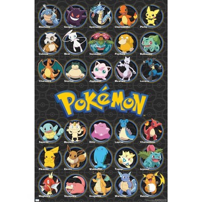 Trends International Pokémon - All Time Favorites Unframed Wall Poster ...