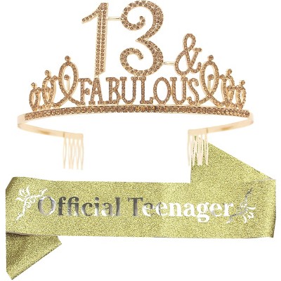 Ebe Emmasbyemma 13th Birthday Sash And Tiara For Girls - Fabulous Set ...