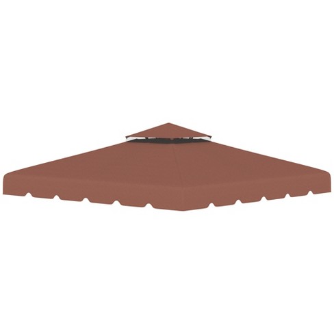 Outsunny Gazebo Replacement Canopy, Double Roof Gazebo Top Cover : Target