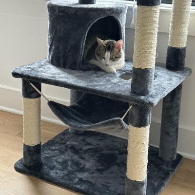 Yaheetech 62.2"h 3-level Cat Tower With 2 Condos For Indoor Cats - Pink ...