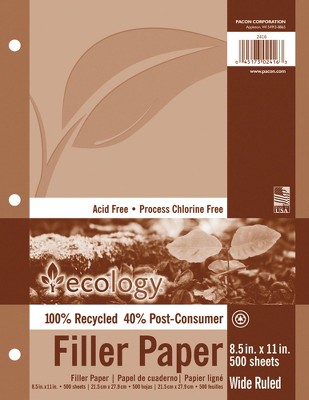 Pacon Graphing Paper, White, 2-sided, 1/4" Quadrille Ruled 8-1/2" X 11 ...