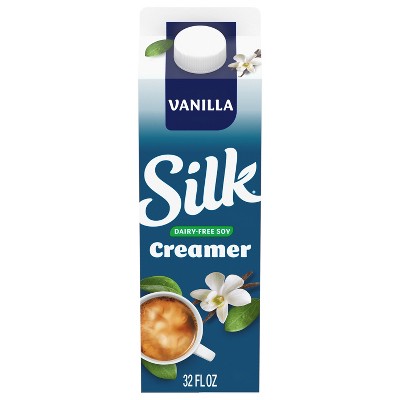 Silk Vanilla Soy Creamer - 32 fl oz (1qt) : Target