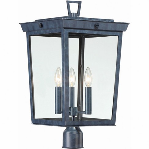 Crystorama Lighting Belmont 3 - Light Post Light In Graphite : Target