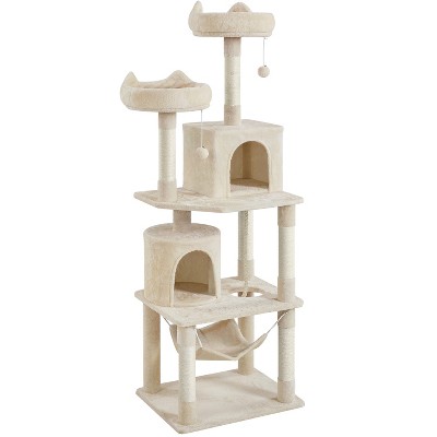 Yaheetech 62.2"h 3-level Cat Tower With 2 Condos For Indoor Cats ...