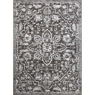 Well Woven Della Grey Vintage Medallion Pattern Area Rug 4x6 (3'11" x 5 ...