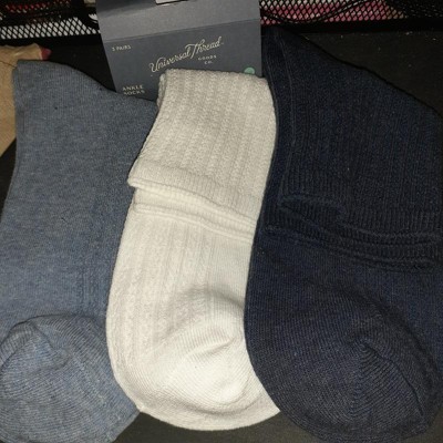 Women's 3pk Pointelle Stitch Ankle Socks - Universal Thread™ Brown ...