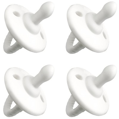 Pacifier 4 Pack Soother For Newborns 100% Food Grade Soft Silicone By ...