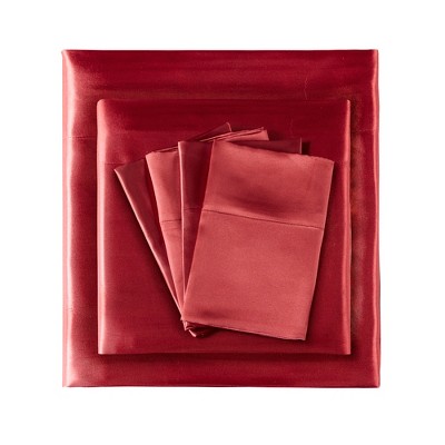 Inverness Angle Flannel Sheet Set (full) Red : Target