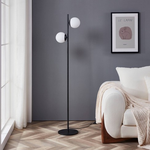 Brightech Sphere Modern (includes Led Light Bulb) Floor Lamp Classic ...