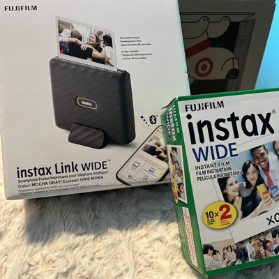 Fujifilm Instax Wide Link Smartphone Printer - Mocha Gray : Target