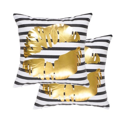 Gold Sparkle Pillow - Gold - 18" X 18" - Safavieh : Target