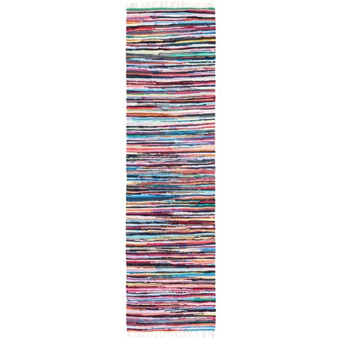 Rag Runner Rug Rar128 Hand Woven Runner Rug - Multi - 2'3"x8 ...