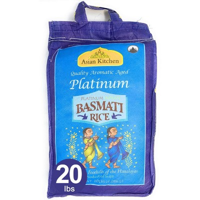 Asian Kitchen Platinum White Basmati Rice - 10lbs (4.54kg) - Rani Brand ...