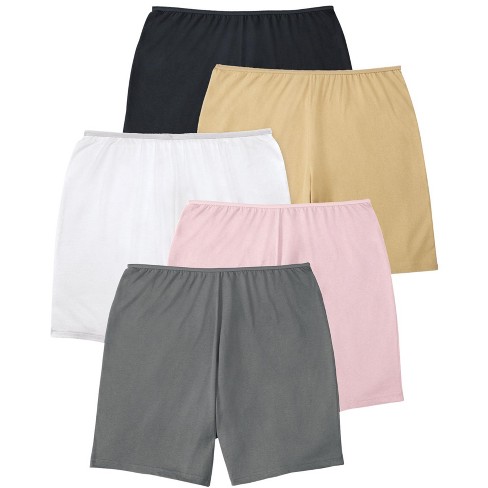 Comfort Choice Women's Plus Size Cotton Boxer 5-pack - 16, Basic Pack ...